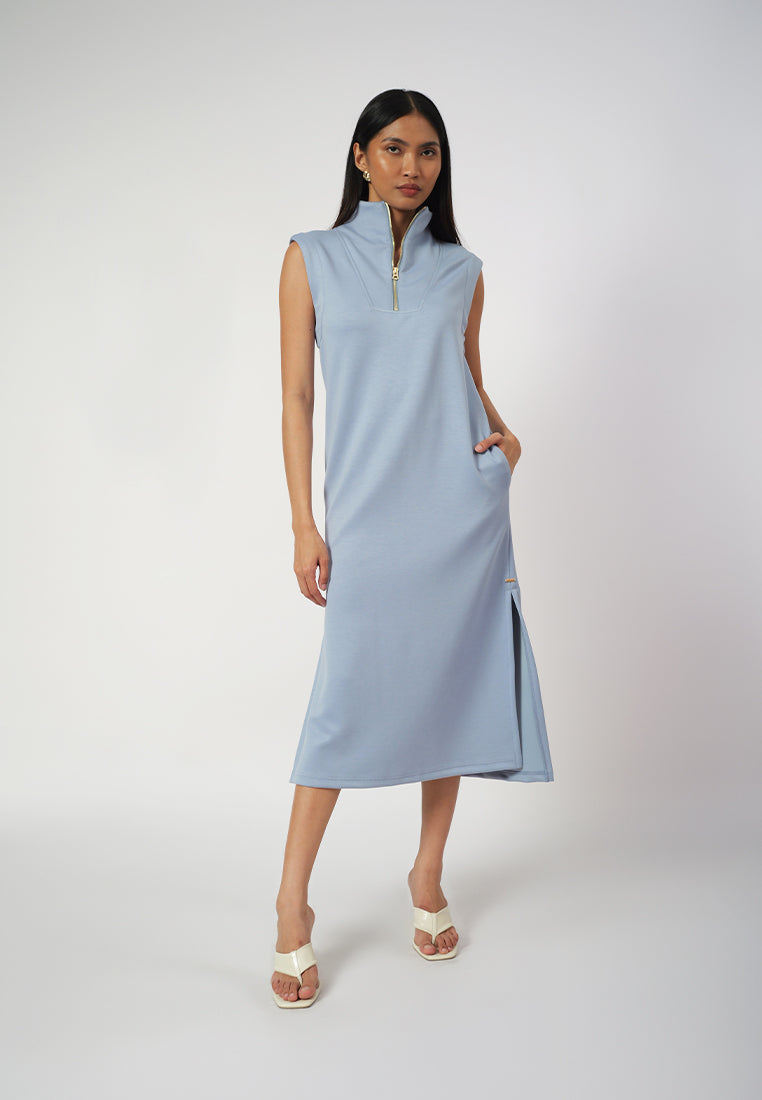 RAF Dill Sleeveless Dress (Dusty Blue) – R.A.F.