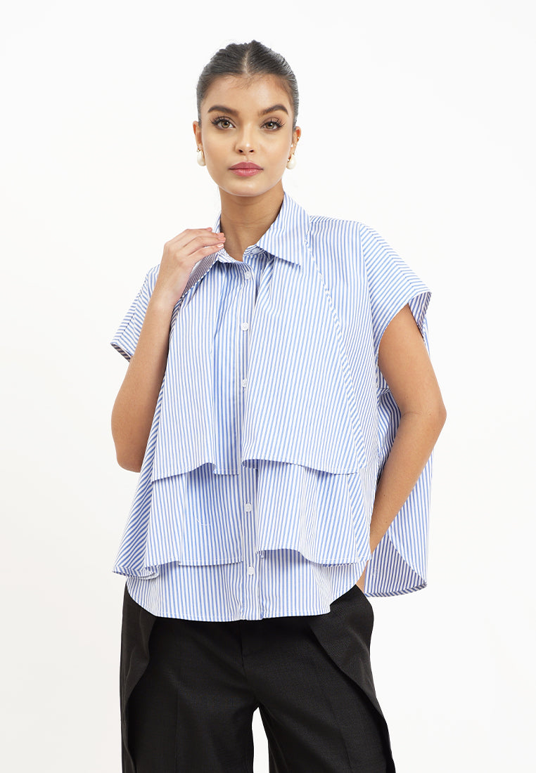 RAF Hosh Sleeveless Top (Blue/White) – R.A.F.